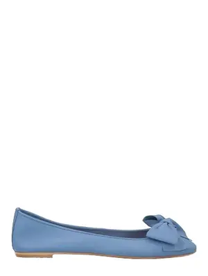 POLLINI Ballet Flats In Leather Blue