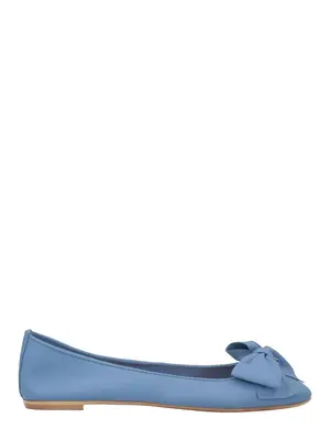 POLLINI Ballet Flats In Leather Pastel Blue