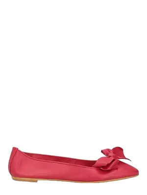 POLLINI Ballet Flats In Leather Red