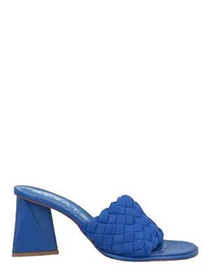STRATEGIA STRATEGIA Textile Slide Sandals Blue