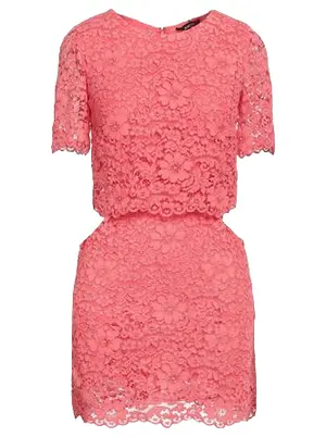 Amen Mini Lace Dress - Red
