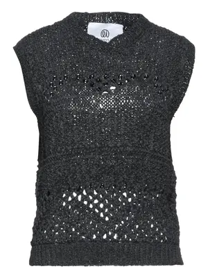 EVEN IF EVEN IF Knitted Sleeveless Top Steel Grey