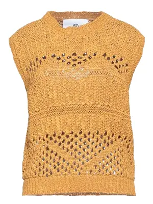 EVEN IF EVEN IF Knitted Sleeveless Top Yellow