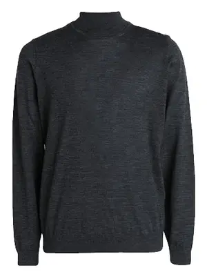 BOSS Turtleneck Virgin Wool Sweater - Grey