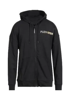 PLEIN SPORT Fleece Sweatshirt With Metallic Print - Grey