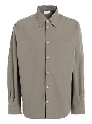 JOHN ELLIOTT Man Shirt Grey Size 2 Cotton, Nylon
