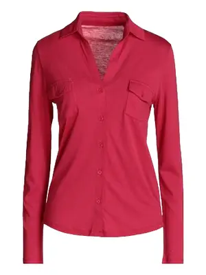 Majestic Filatures Viscose Blend Jersey Shirt Red