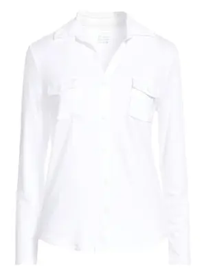 Majestic Filatures Viscose Blend Jersey Shirt White