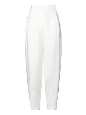 Patrizia Pepe Tapered Shantung Pants - White