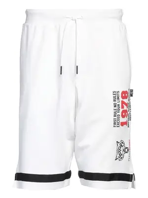 PLEIN SPORT Wide Leg Shorts White