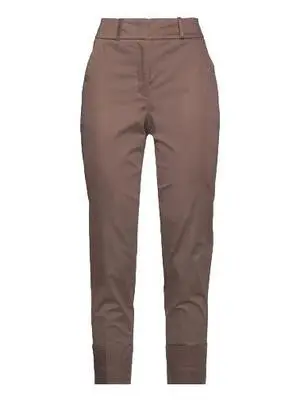 Peserico Tapered Mid-rise Pants - Brown