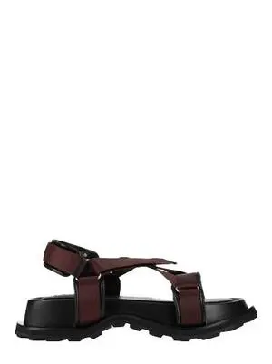JIL SANDER Sandals With Velcro Closure Brown