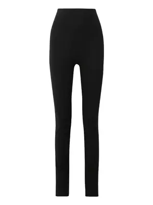 LESET Rio Stretch-ponte Slim-leg Trousers - Black