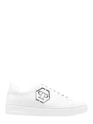 Philipp Plein Leather Low-top Sneakers - White