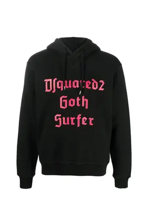 Dsquared2 Slogan-print Hoodie - Black