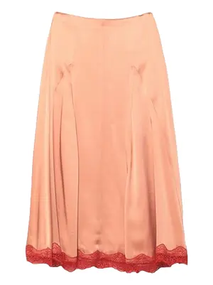 SEMICOUTURE Midi Flared Skirt - Orange
