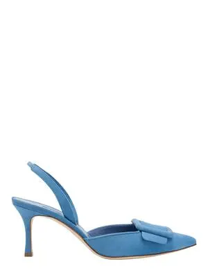 MANOLO BLAHNIK Maysli Suede Buckle Pumps