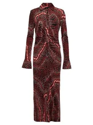 Altuzarra Claudia Printed Shirt Dress - Red