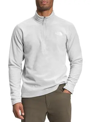 The North Face Textured Cap Rock Quarter Zip Pullover - Tnf Light