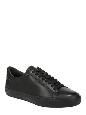 Vince Fulton Leather Lace-up Sneakers - Black
