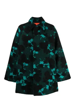 Colville Graphic-print Coat - Green