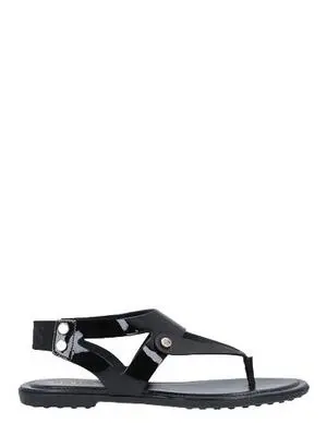 TOD'S Thong Sandals - Black