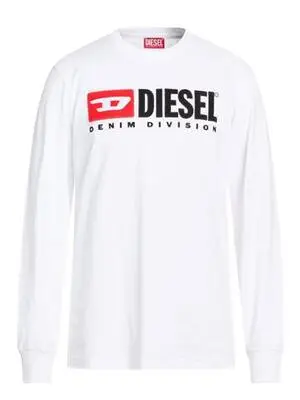 DIESEL T-just-ls-div T-shirt Size Cotton - White