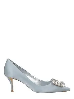 ROGER VIVIER Pumps With Appliqués And Crystals - Grey