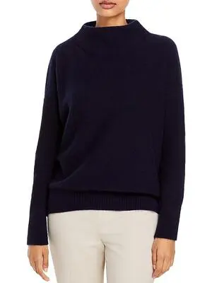 Vince Boiled Cashmere Funnel Neck Sweater - Coastal