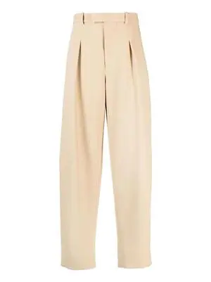 Wardrobe.NYC Wide-leg Dart-detail Trousers - Neutrals