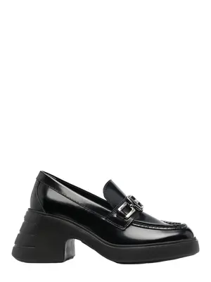 Hogan 70mm Chunky Leather Loafers - Black