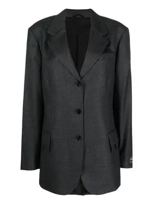 RAF SIMONS Single-Breasted Wool Blazer