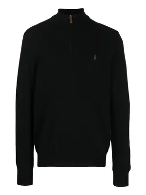 Polo Ralph Lauren Polo Pony Half-zip Jumper - Black