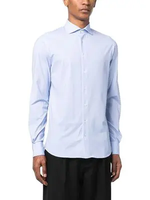 TRAIANO MILANO Classic Button-up Shirt - Blue