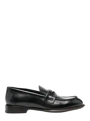 Alexander McQueen Coin-embellished Penny Loafers - Black
