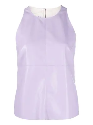 Nanushka Teza Panelled Top - Purple