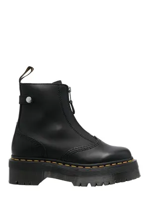 Dr. Martens Jetta Zip-up Platform Boots - Black