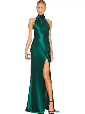 SAU LEE Penelope Gown - Emerald