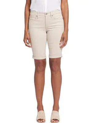 NYDJ NYDJ Briella Cuffed Bermuda Shorts Feather