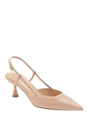 GIANVITO ROSSI Gianvito Rossi Kitten Heel Slingback Pumps Peach