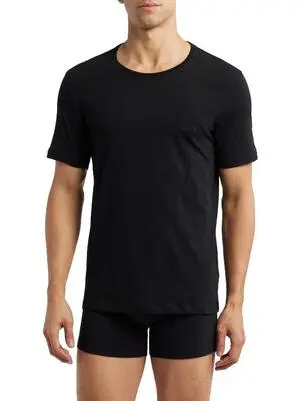 BOSS 3-packs Cotton Crewneck T-shirts - Black