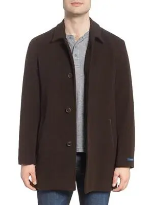 Cole Haan Wool-blend Overcoat - Espresso