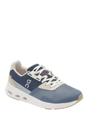 On On Cloudrift Sneaker Metal/ Navy