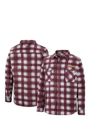 COLOSSEUM COLOSSEUM Loyola Chicago Ramblers Plaid Full-Snap Shirt Jacket Maroon