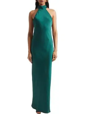 RAMY BROOK Ramy Brook Tatiana Halter Neck Gown
