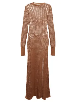 Sir The Label Dulcie Cotton-blend Maxi Dress - Brown