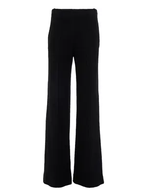 Chloé High-rise Flared Virgin Wool Pants - White