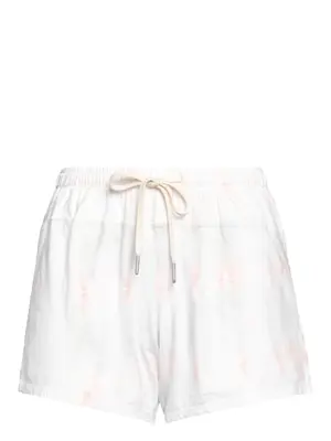 John Elliott Cotton High Waisted Shorts - White