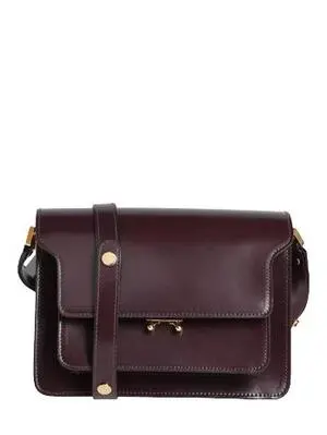 Marni Cross-Body Bag In Calfskin Purple