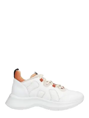Hogan Leather And Textile Sneakers White
